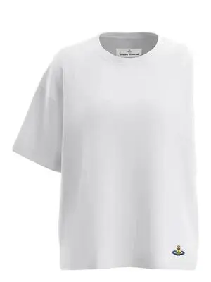 VIVIENNE WESTWOOD Vivienne Westwood Orb Embroidered T-Shirt White