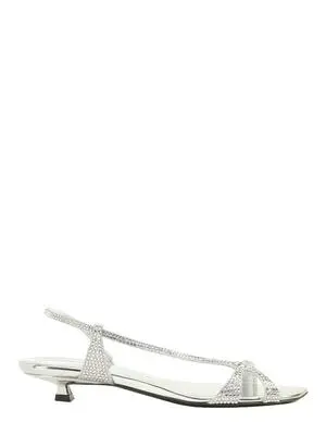 SERGIO ROSSI Embellished Sandals - Silver