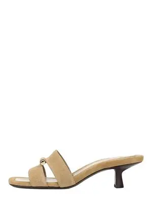 Vince Suede Piper Heeled Sandal - Wheat