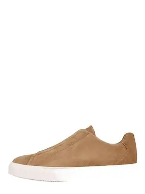 Vince Lakewood Suede Slip-on Sneakers - New Camel