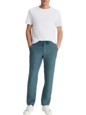 Vince Lightweight Hemp Drawstring Trousers - Marlin Teal