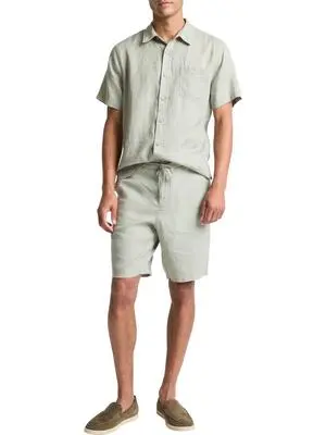 Vince Hemp Drawstring Shorts - Matcha
