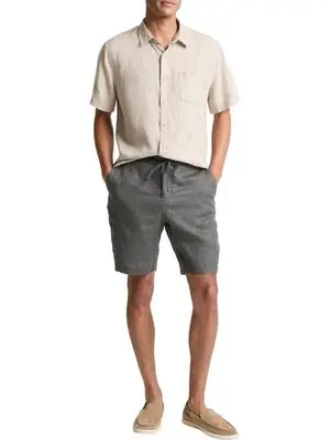 Vince Hemp Drawstring Shorts - Slate