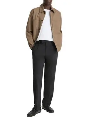 Vince Louie Relaxed Pleated Trouser - Black