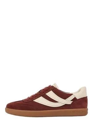 Vince Oasis Suede And Leather Sneakers - Malbec