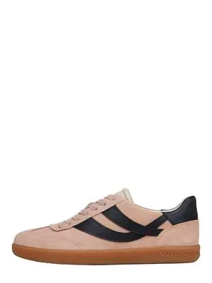 Vince Oasis Suede And Leather Sneakers - Lotus Blush/blue Ink