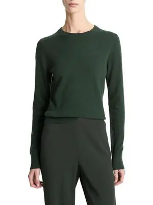 Vince Cashmere Crew Neck Sweater - Forest