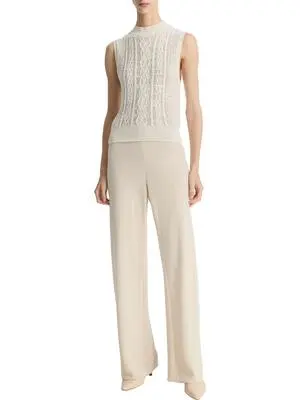 VINCE Vince Colette High-Rise Crepe Bias Pant