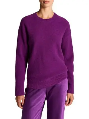 Vince Vince Plush Cashmere Crew Neck Sweater Violette
