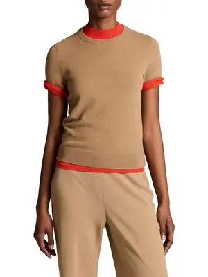 Vince Wool & Cashmere Blend Short-sleeve Sweater - Carmello