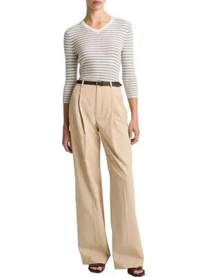 Vince Camille Pleated Wide-leg Trousers - Wheatstone