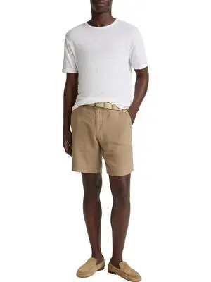Vince Hemp Flap-pocket Shorts - Teak
