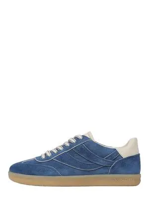 Vince Oasis Contrast-edge Suede Sneakers - Indigo/flax