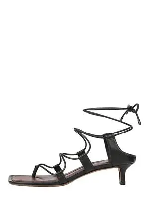 Vince Paulette Leather Lace-up Sandals - Black