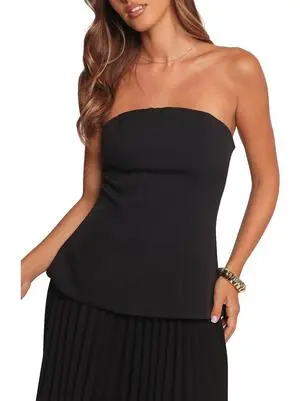 PETAL & PUP Liliana Strapless Top - Black