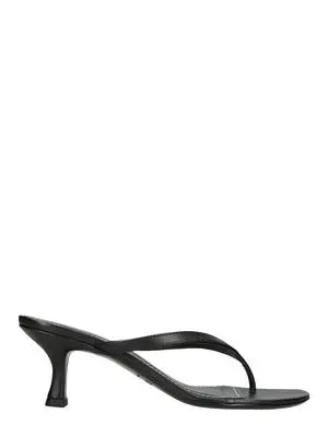 Staud Staud Freja Kitten Heel Sandals Black