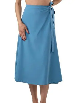 UV SKINZ UV Skinz UPF 50+ Sun Wrap Midi Skirt Baltic