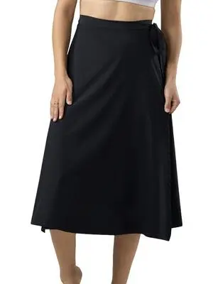 UV SKINZ UV Skinz UPF 50+ Sun Wrap Midi Skirt Black
