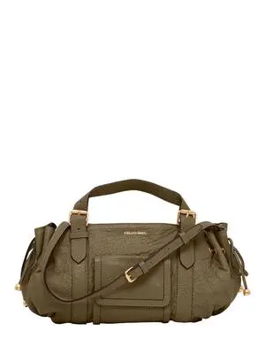 Gerard Darel GERARD DAREL 18h Leather Shoulder Bag Khaki