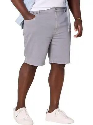 TRUE NATION BY DXL Big & Tall Classic Fit Flat Front Shorts - Tradewinds
