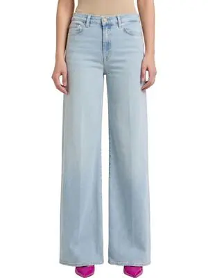 7 For All Mankind 7 For All Mankind Wide Leg Jeans Ice