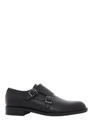 BOSS Double Monk Strap Brogues - Black