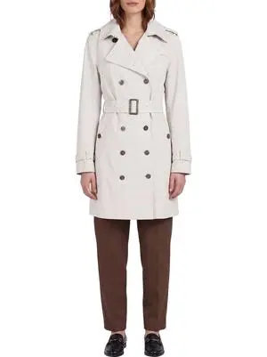 SAVE THE DUCK Belted Trench Coat - Camel