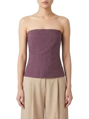 Federica Tosi Strapless Top - Violet