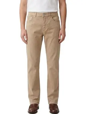 Brunello Cucinelli Cotton Stretch Slim Fit Trousers - White