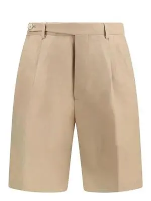 Brunello Cucinelli Pleated Bermuda Shorts - Neutrals