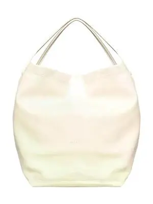 BIASIA Logo Embossed Leather Tote Bag - Neutrals