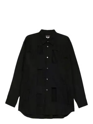 Comme Des Garçons Cutwork Long-sleeve Shirt - Black