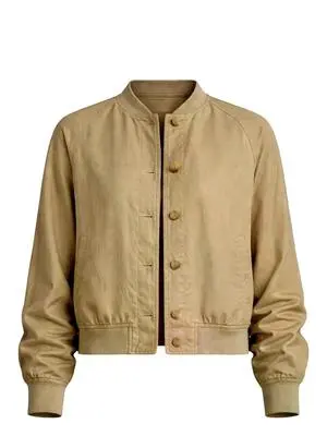 Ralph Lauren Button-fastening Bomber Jacket - Neutrals