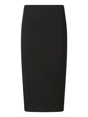 Max Mara Rear Slit Skirt - Black