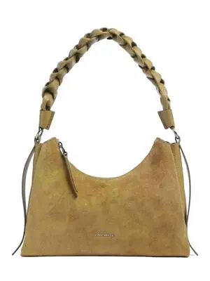 COCCINELLE Braided Handle Shoulder Bag - Neutrals