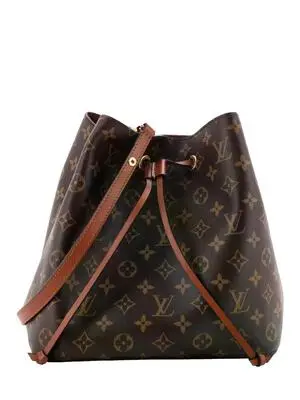 LOUIS VUITTON Monogram Canvas Neonoe Mm Bucket Bag - Brown