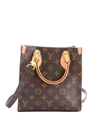 LOUIS VUITTON Monogram Canvas Sac Plat Nm Bb Tote Bag - Brown