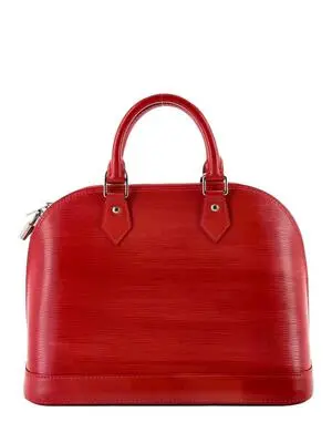 LOUIS VUITTON Epi Leather Alma Pm Satchel - Red