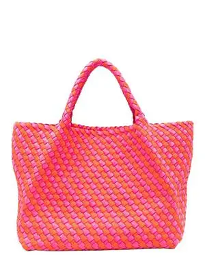 MARREA Woven Tote Bag - Pink