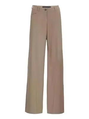 RRD Tailored Wide Leg Trousers With Belt Loops - Brown