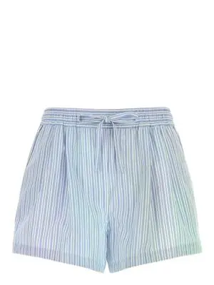 DOLCE & GABBANA Dolce & Gabbana Striped Embroidered Shorts