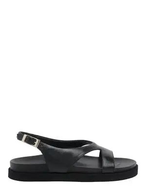 ANGEL ALARCON Cut-out Buckle-fastening Sandals - Black