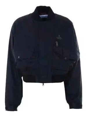 VIVIENNE WESTWOOD Orb Logo Bomber Jacket - Blue
