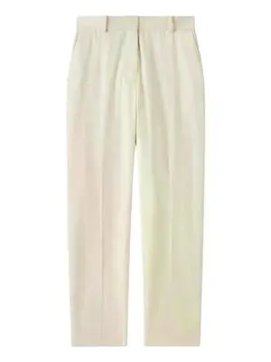 JOSEPH Pressed Crease Straight-leg Trousers - Neutrals