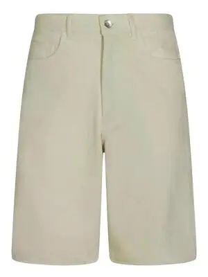 Auralee Silk Denim Shorts - Neutrals