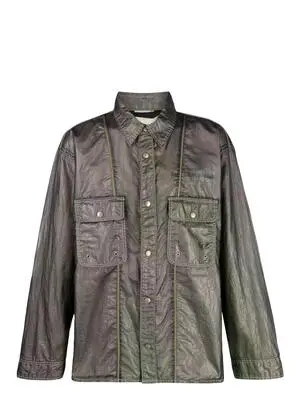DIESEL® Metallic Shirt Jacket - Grey
