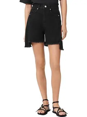 ALLSAINTS Frankie High Rise Denim Shorts - Black
