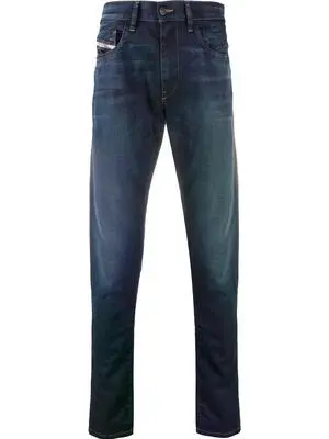 DIESEL® D-strukt Mid-rise Straight-leg Jeans - Blue