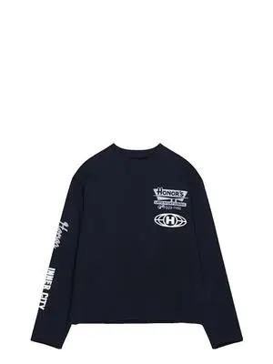 HONOR THE GIFT Crewneck Sweatshirt With Mixed Logo Graphic - Black