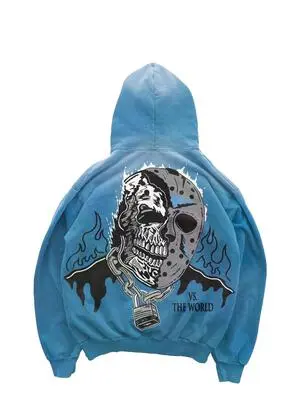 WARREN LOTAS Graphic-print Hoodie - Blue